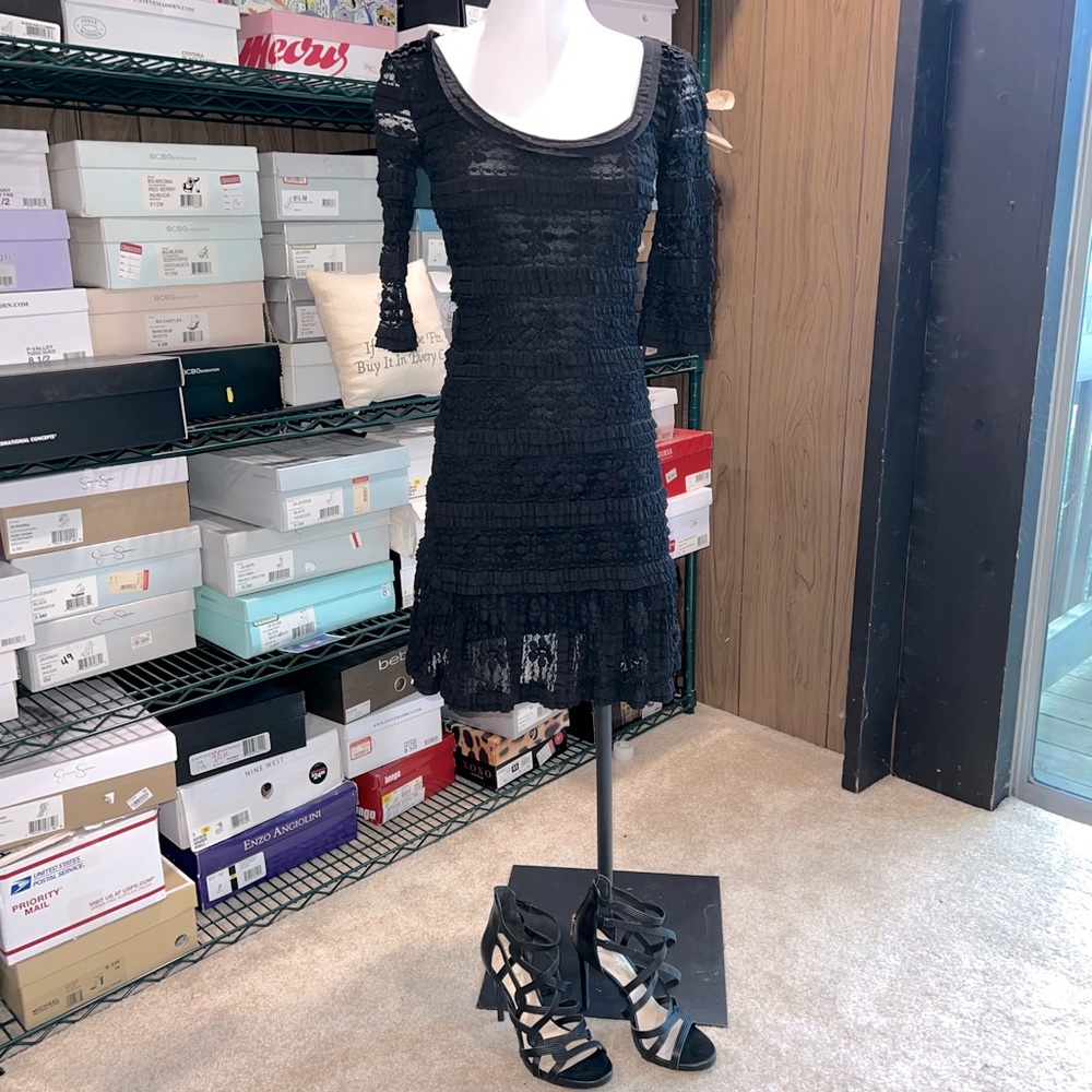 Max Studio Fun Flirty Black Dress - Gem